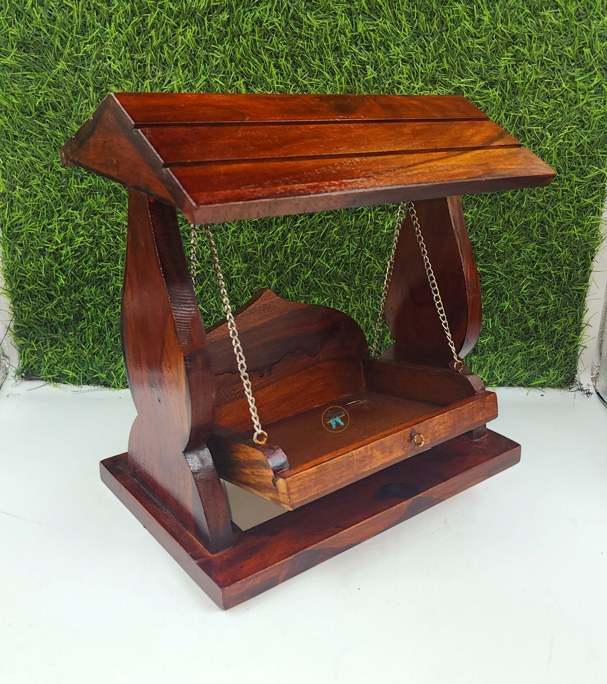 Hut Shape Lotus wooden jhula for laddu gopal ji (box packing) – KKGROUPS